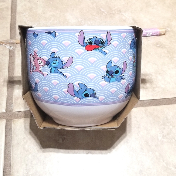 Disney | Dining | Disney Stitch 6 Oz Noodleramen Ceramic Bowl With ...